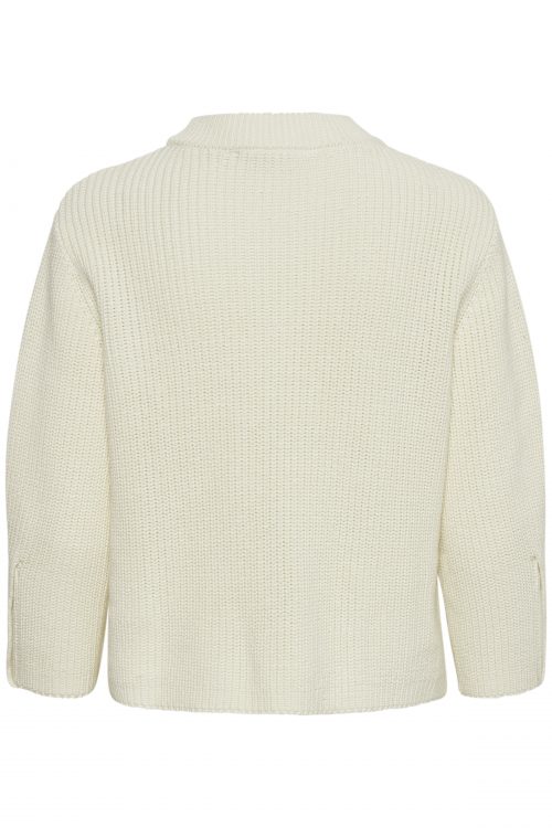 Offwhite eller kanel bomull genser Gestuz – ice pullover 3127